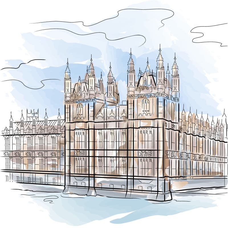 Government Building Line Drawing Stock Illustrations – 2,615 Government ...