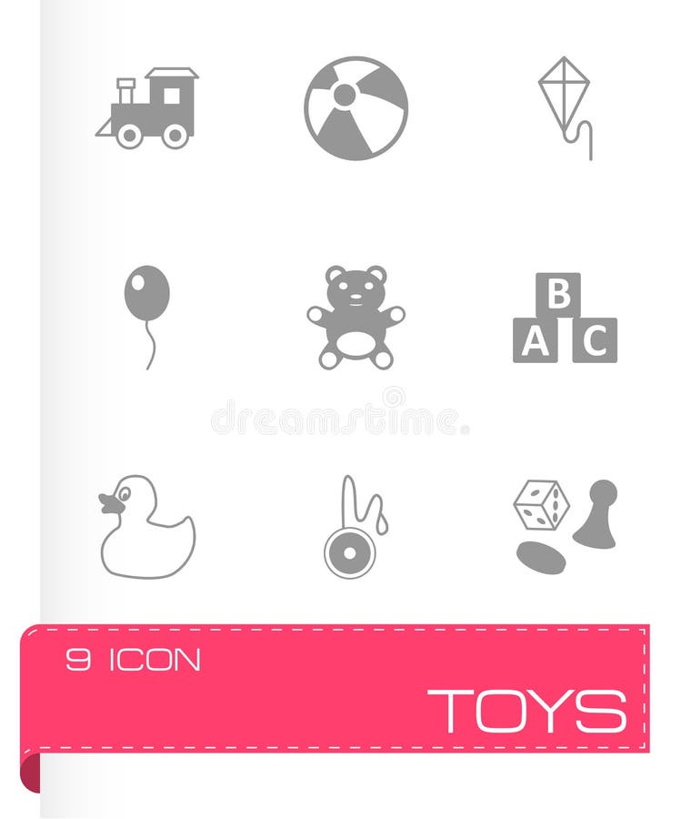 Toys icon stock vector. Illustration of kids, entertainment - 45906005
