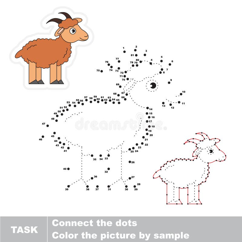 Vector Trace Educational Game for Preschool Kids. Stock Vector ...