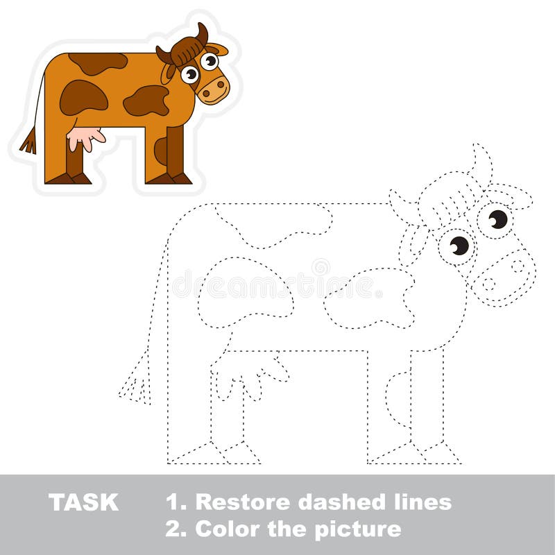 Cow Worksheet Stock Illustrations – 669 Cow Worksheet Stock ...