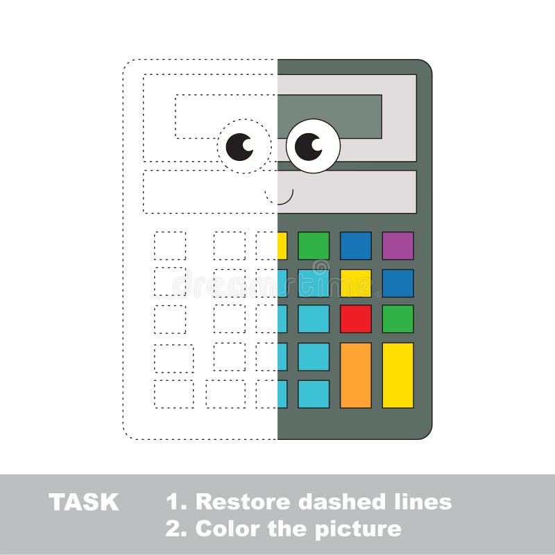 Vector Trace Educational Game for Preschool Kids. Stock Vector ...