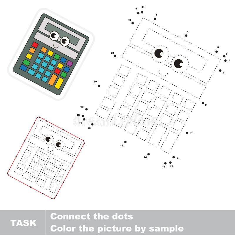 Vector Trace Educational Game for Preschool Kids. Stock Vector ...