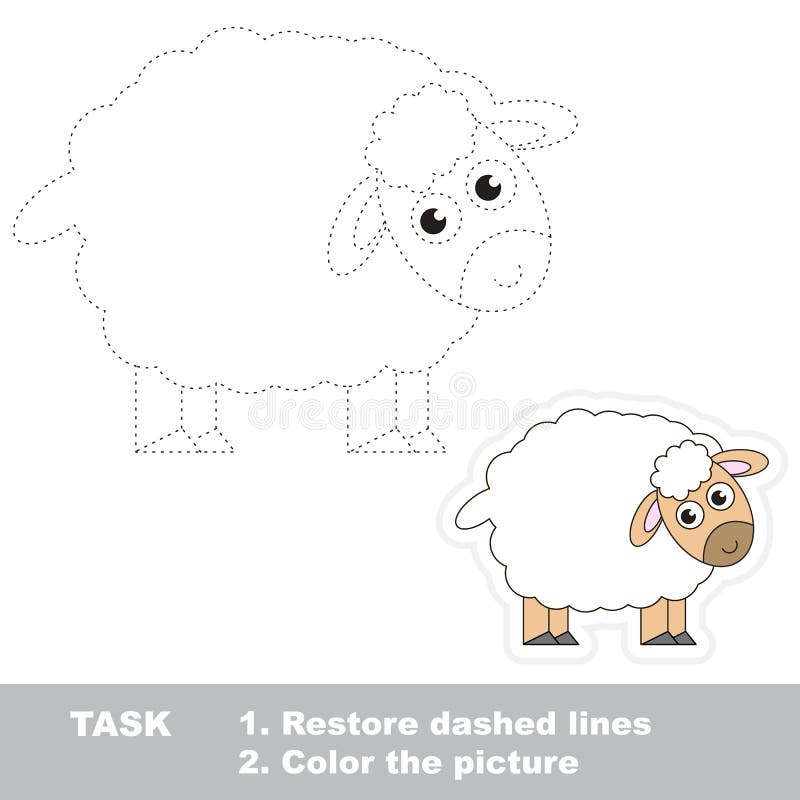 Sheep Dot To Dot Stock Illustrations – 173 Sheep Dot To Dot Stock ...