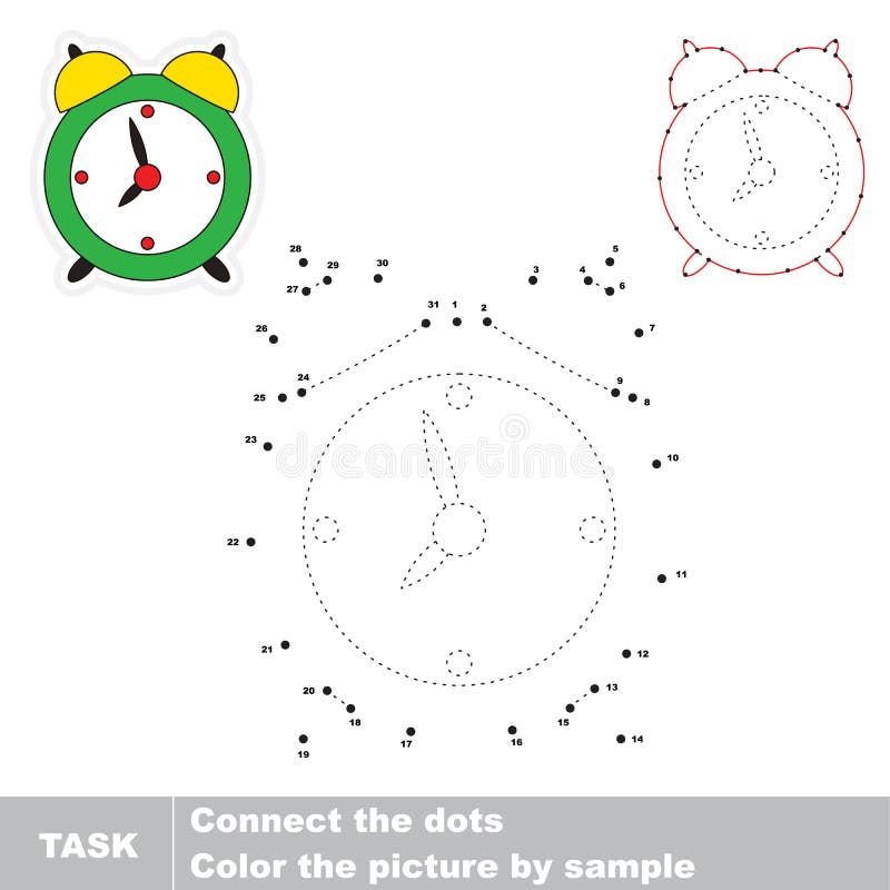 Vector Trace Educational Game for Preschool Kids. Stock Vector ...