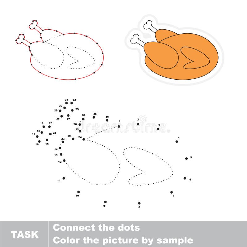 Dot To Dot Chicken Stock Illustrations – 119 Dot To Dot Chicken Stock ...