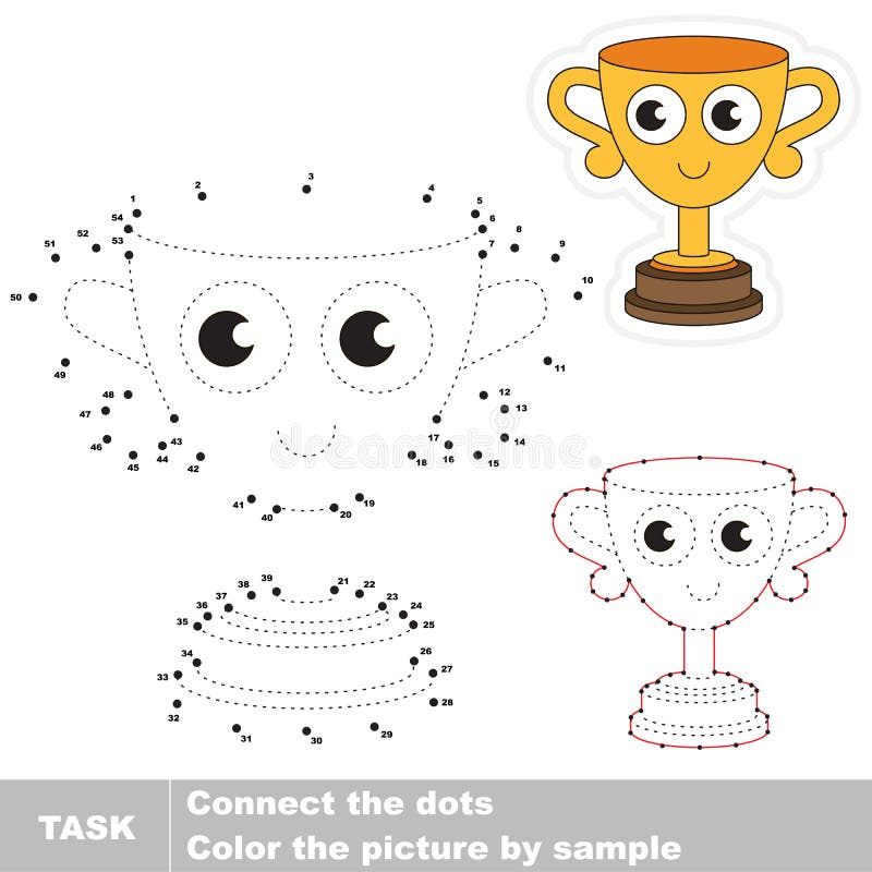 Vector Trace Educational Game for Preschool Kids. Stock Vector ...