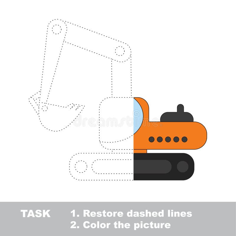 Excavator Dot To Dot Stock Illustrations – 31 Excavator Dot To Dot ...