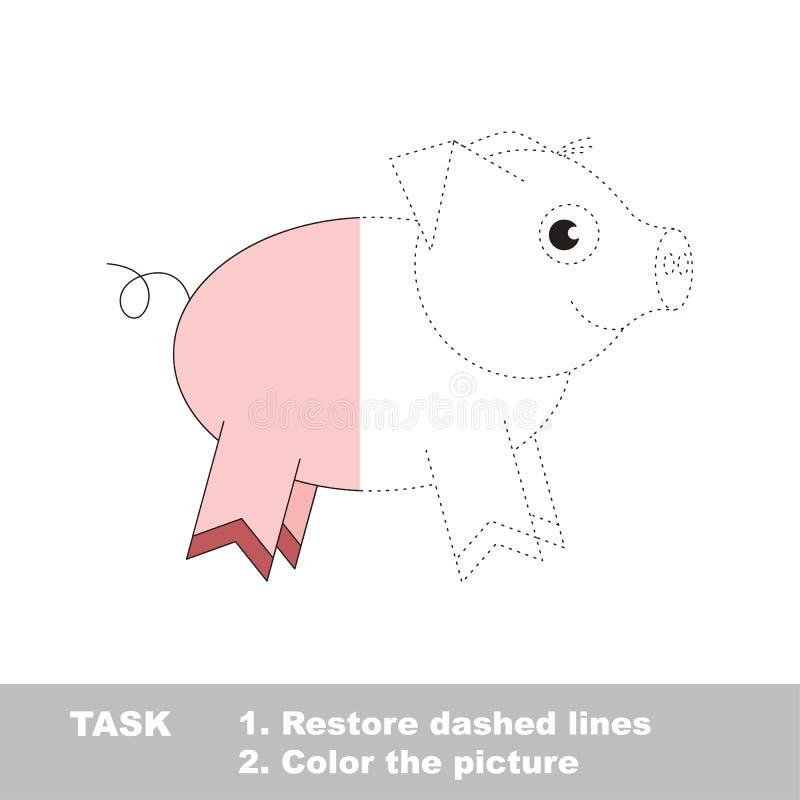Vector trace game. stock vector. Illustration of page - 89915681