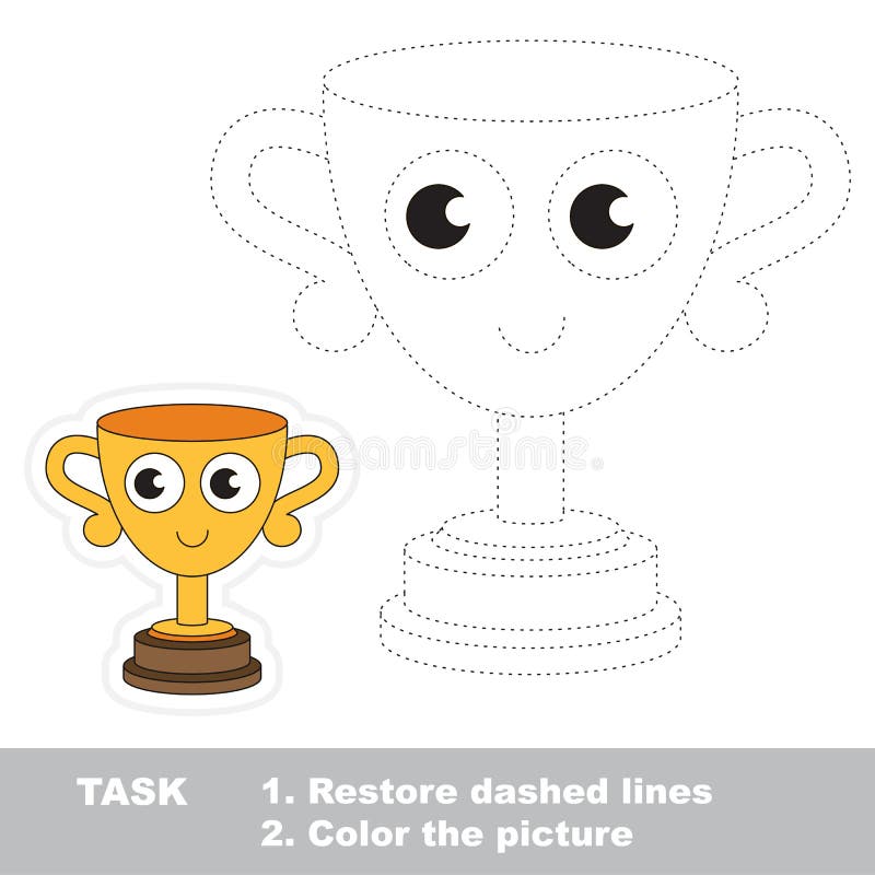 Vector trace game. stock vector. Illustration of cartoon - 90136638