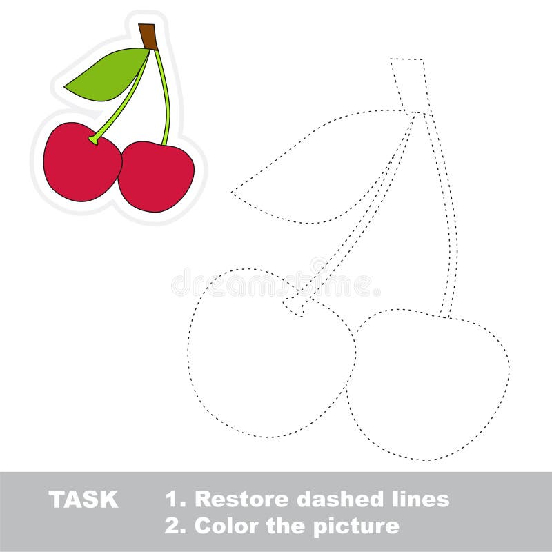 Vector trace game. stock vector. Illustration of preliminary - 89874691