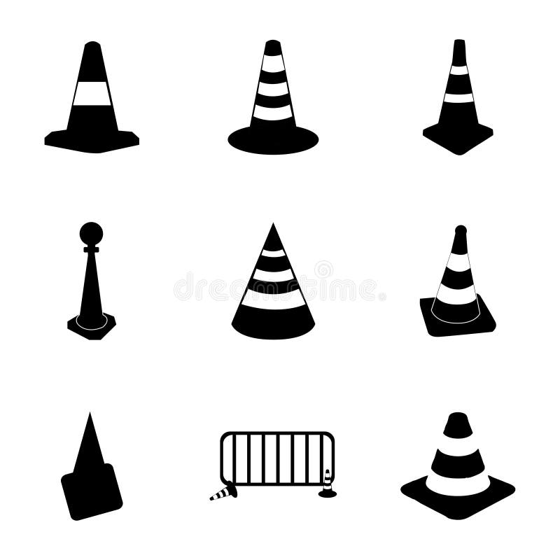 Traffic Cone Clip Art Stock Illustrations – 392 Traffic Cone Clip Art ...