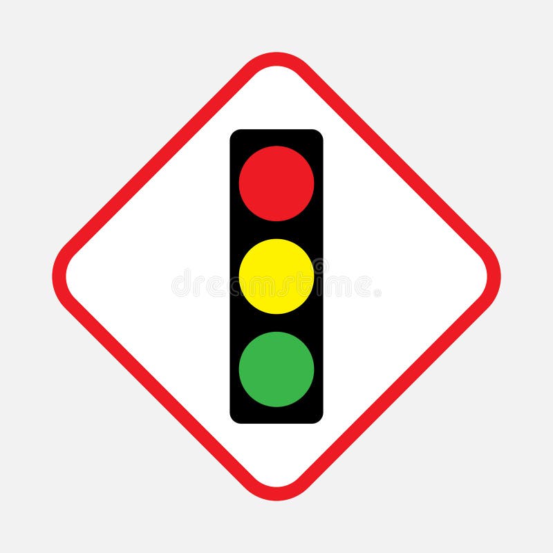 Vector Traffic Light Symbol Sign Stock Illustration - Illustration of ...