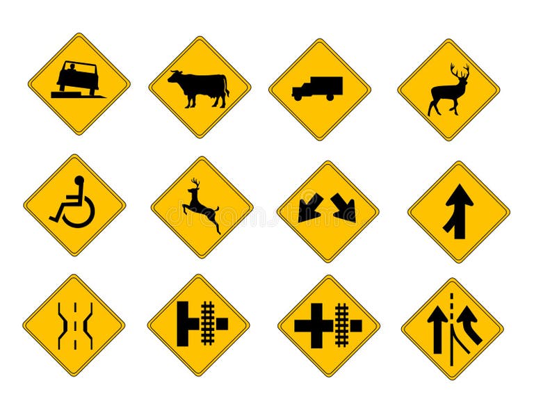 Traffic Signs Collection Stock Illustrations – 9,529 Traffic Signs ...