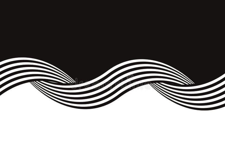 Vector Transition from Black To White with Parallel Lines in Retro ...