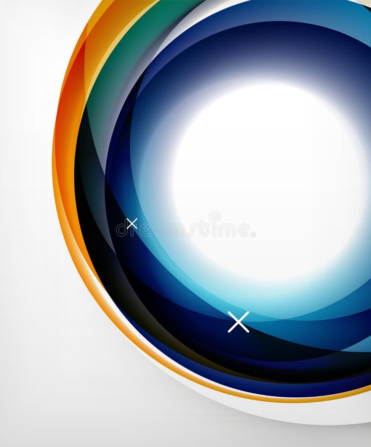 Vector Transparent Color Wave Lines Abstract Background, Glossy Glass ...