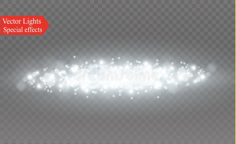 Vector Transparent Elegant Light Effect. White Spark Presentation Empty ...