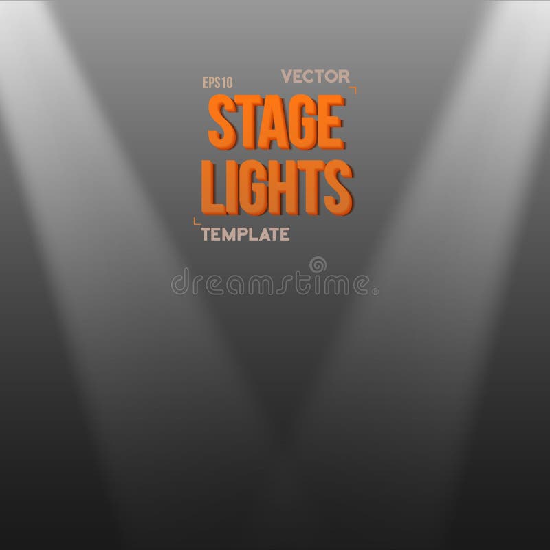 Vector Transparent Light Effect. Bright Stage Light Effect Stock Vector ...
