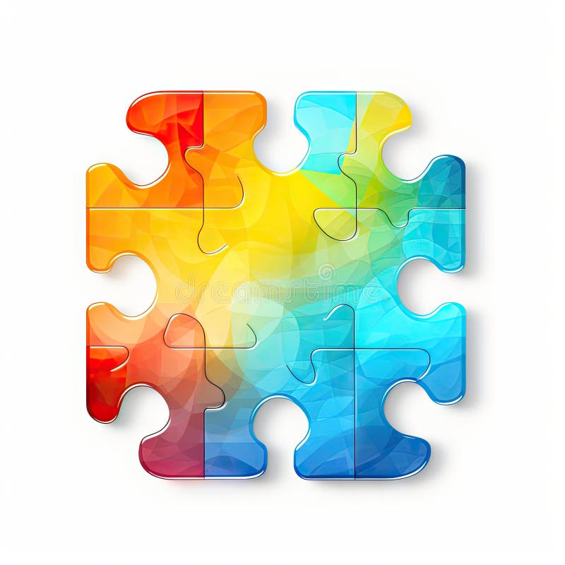 Transparent Puzzle Dekor on the Paper Rectangles Stock Vector ...