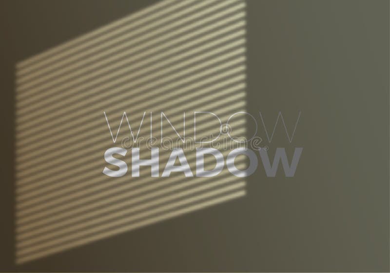 Vector Transparent Realistic Shadow of Window with Window Blind ...