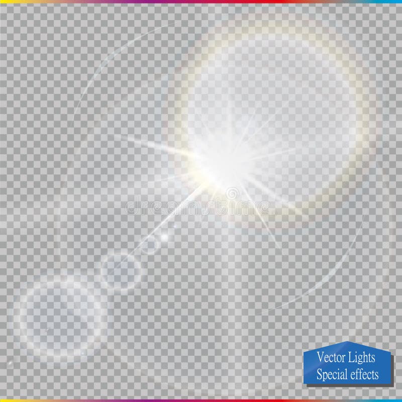 Vector Transparent Sunlight Special Lens Flare Light Effect. Stock ...