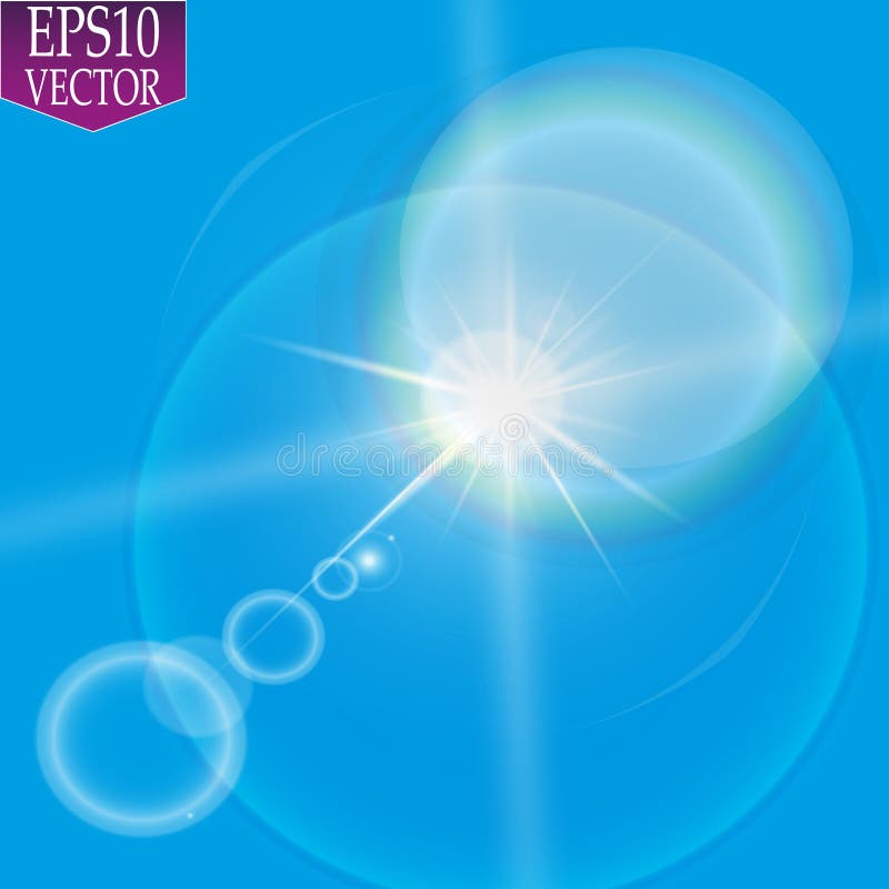 Vector Transparent Sunlight Special Lens Flare Light Effect. Stock ...