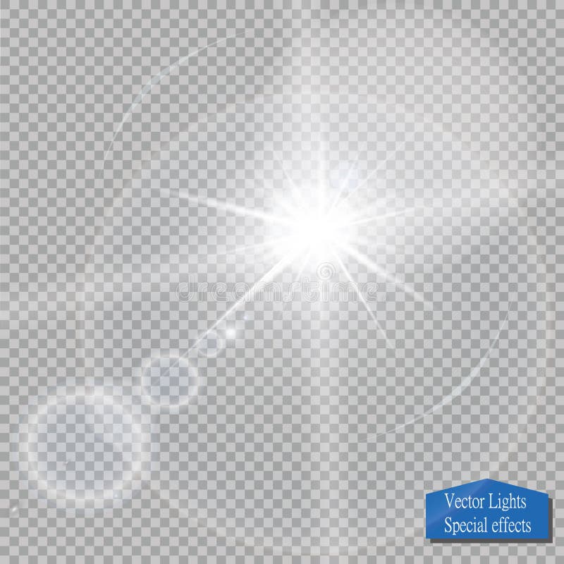 Vector Transparent Sunlight Special Lens Flare Light Effect. Stock ...