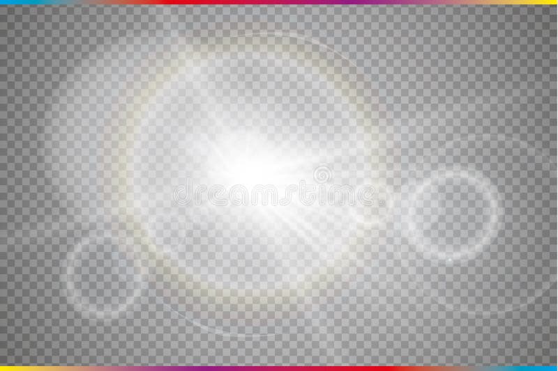 Vector Transparent Sunlight Special Lens Flare Light Effect. Stock ...