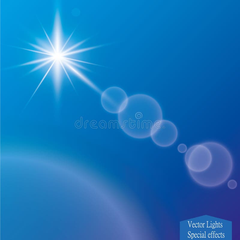 Vector Transparent Sunlight Special Lens Flare Light Effect. Stock ...