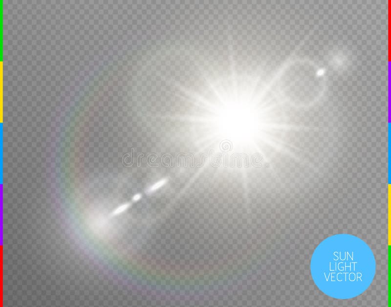Vector Transparent Sunlight Special Lens Flare Light Effect. Isolated ...