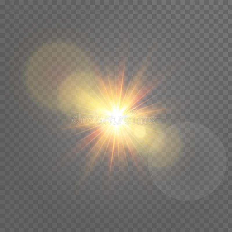Vector Transparent Sunlight Special Lens Flare Light Effect. Sun Flash ...