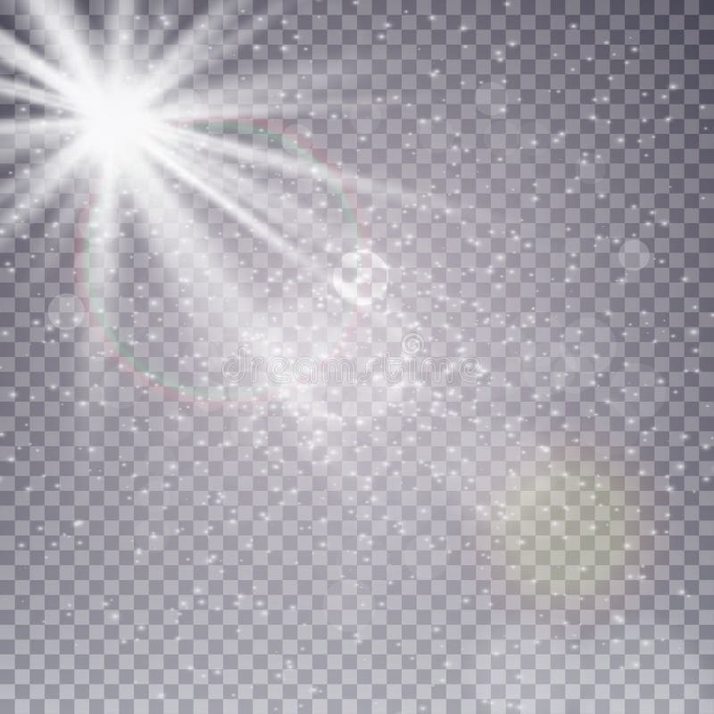 Vector Transparent Sunlight Special Lens Flare Light Effect. Sun Flash ...