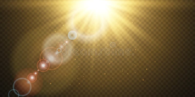 Vector Transparent Sunlight Special Lens Flare Light Effect. Sun Flash ...