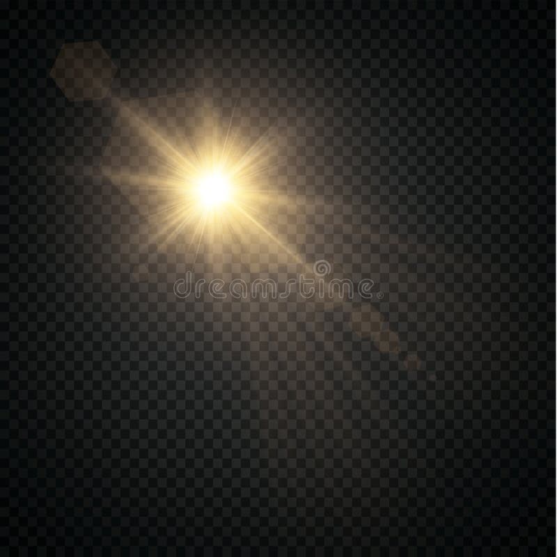 Vector Transparent Sunlight Special Lens Flare Light Effect. Sun Flash ...