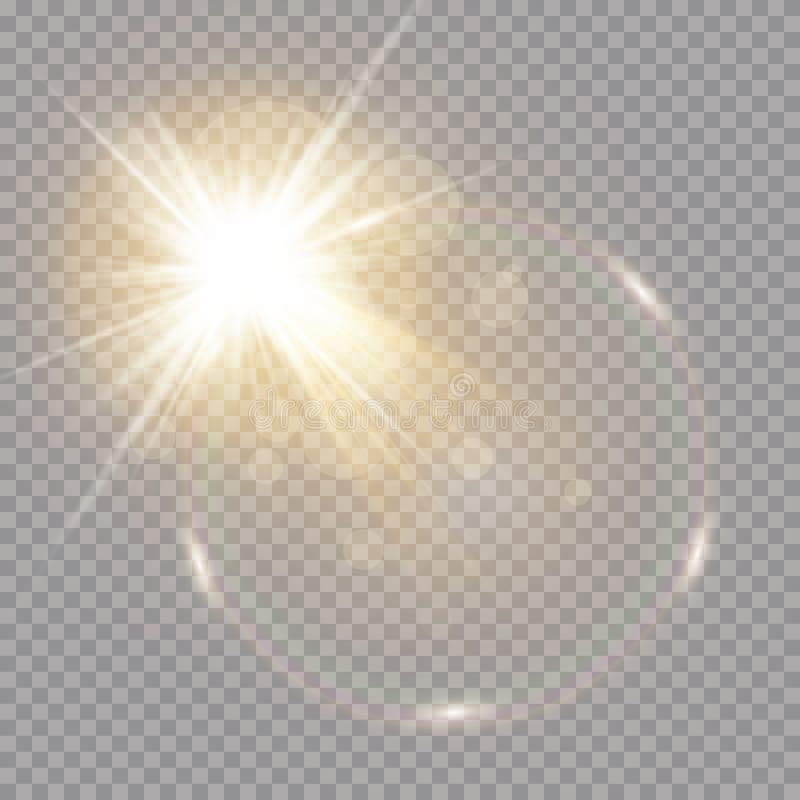Vector Transparent Sunlight Special Lens Flare Light Effect. Sun Flash ...