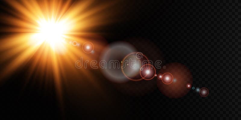 Vector Transparent Sunlight Special Lens Flare Light Effect. Sun Flash ...