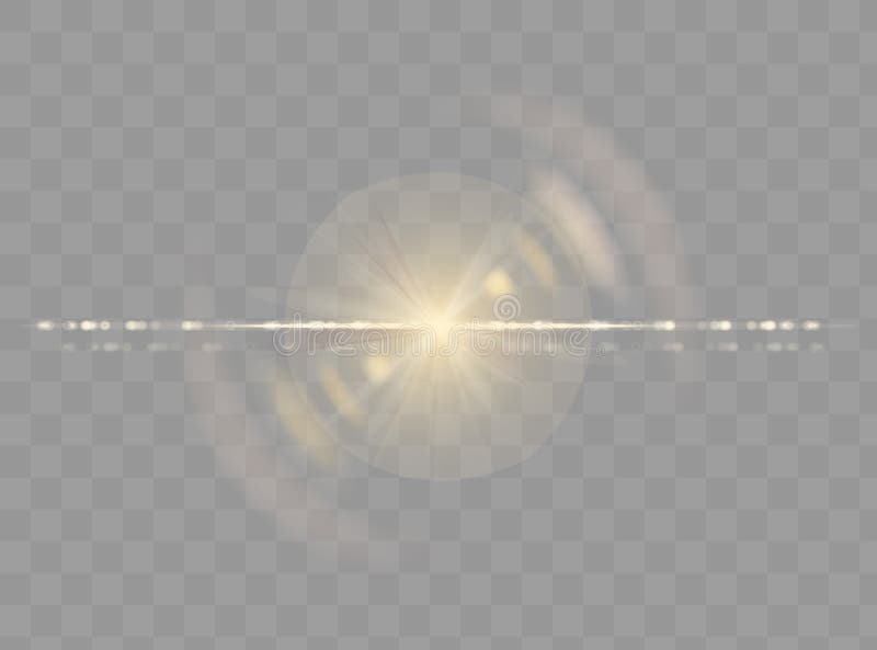 Transparent Sun Lens Flare Effect