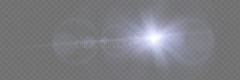 Vector Transparent Sunlight Special Lens Flash Light Effect.front Sun ...