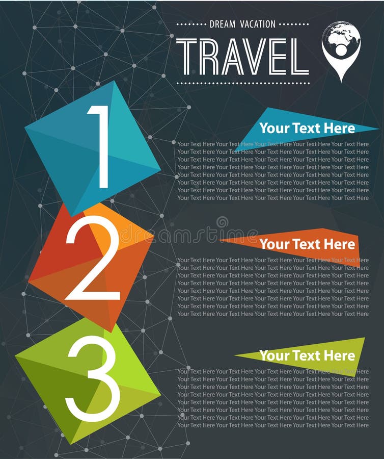Vector Travel Brochure, Flyer Stock Vector - Illustration of layout ...