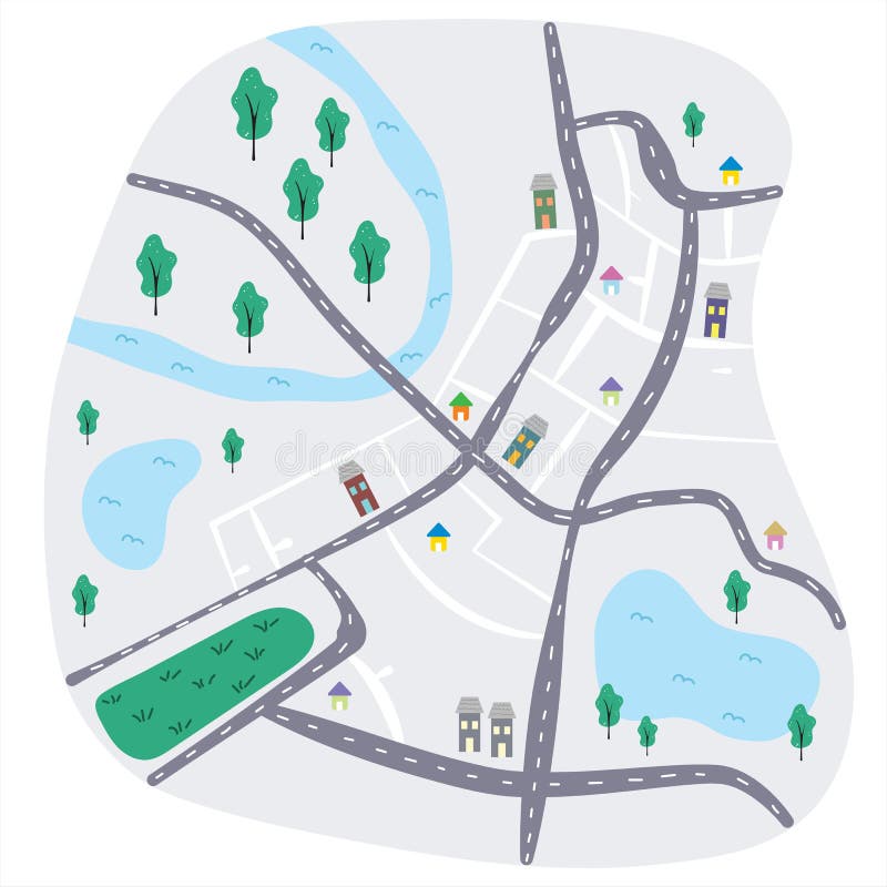 Google Map City Stock Illustrations – 186 Google Map City Stock ...