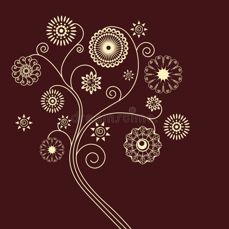 Funky tree stock vector. Illustration of coil, perennial - 11140094