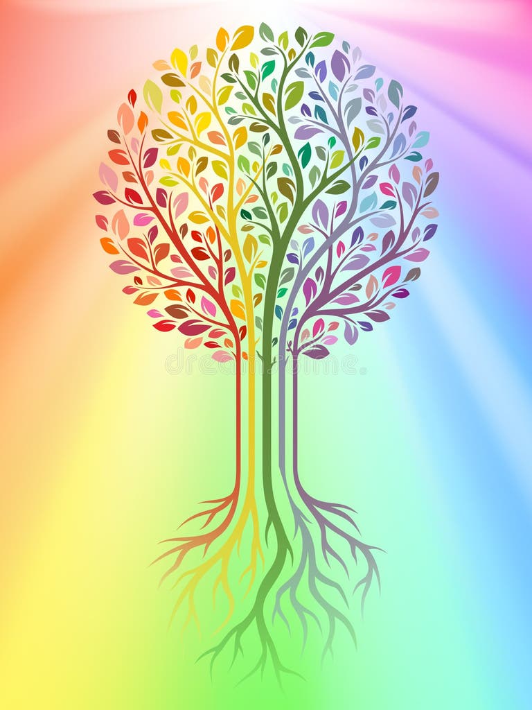 Rainbow Tree Roots Stock Illustrations – 193 Rainbow Tree Roots Stock ...