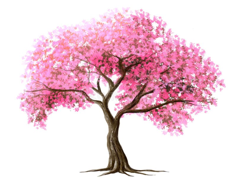 Vector Tree or Forest Side View Isolated on White Background for ...