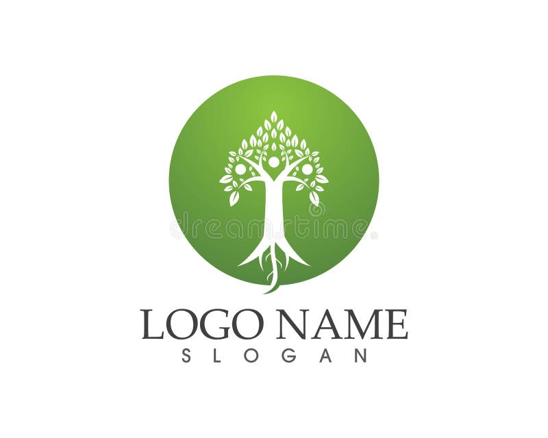 Vector - Tree Green People Identity Card Vector Logo Template Stock ...