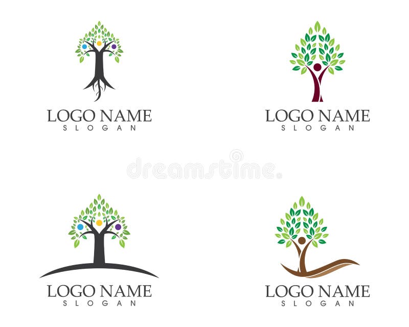 Logo Green Tree Figure Stock Illustrations – 977 Logo Green Tree Figure ...