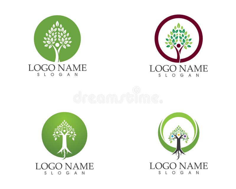 Logo Green Tree Figure Stock Illustrations – 977 Logo Green Tree Figure ...