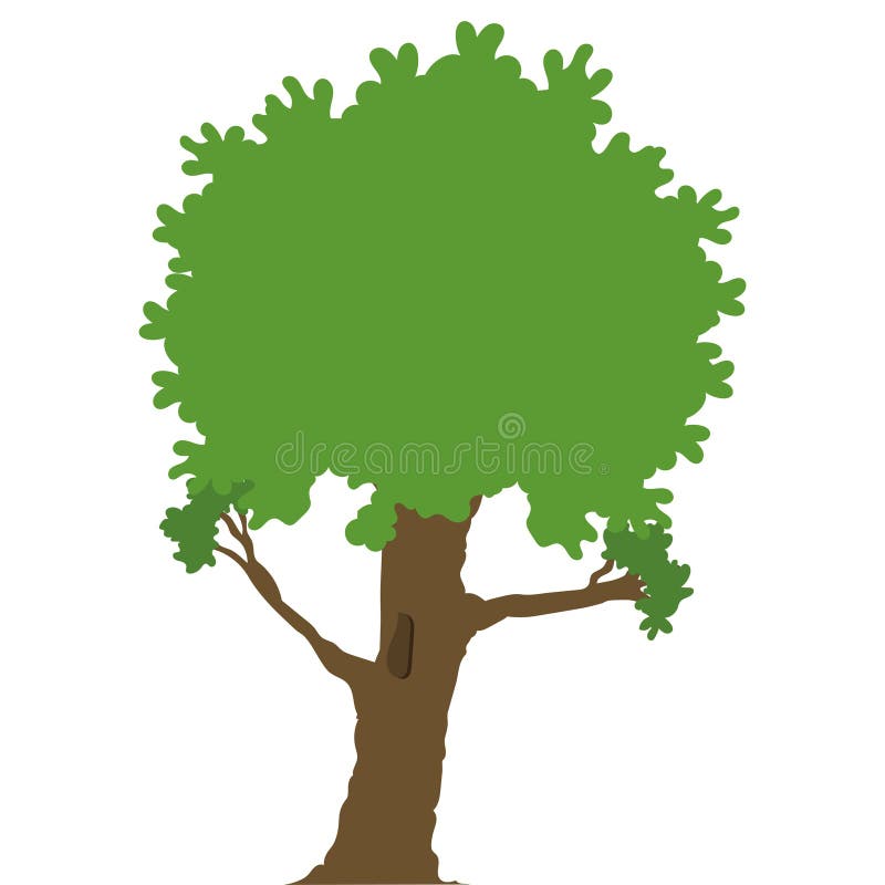 Vector Tree. Green Tree Clipart Stock Illustration - Illustration of ...