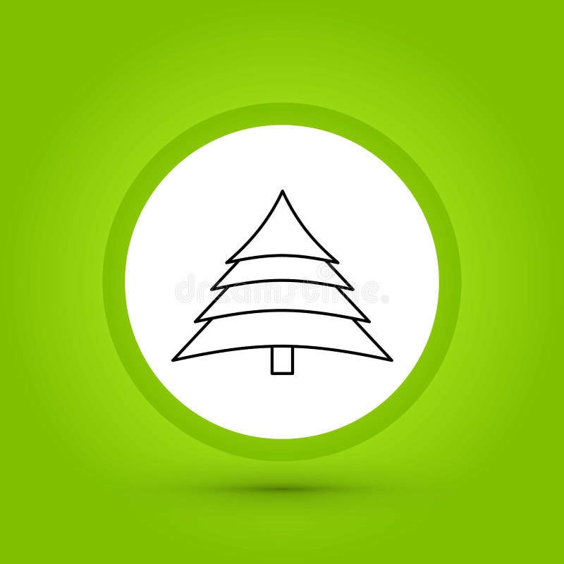 Vector Tree Icon in Creative Design with Elements for Mobile and Stock ...