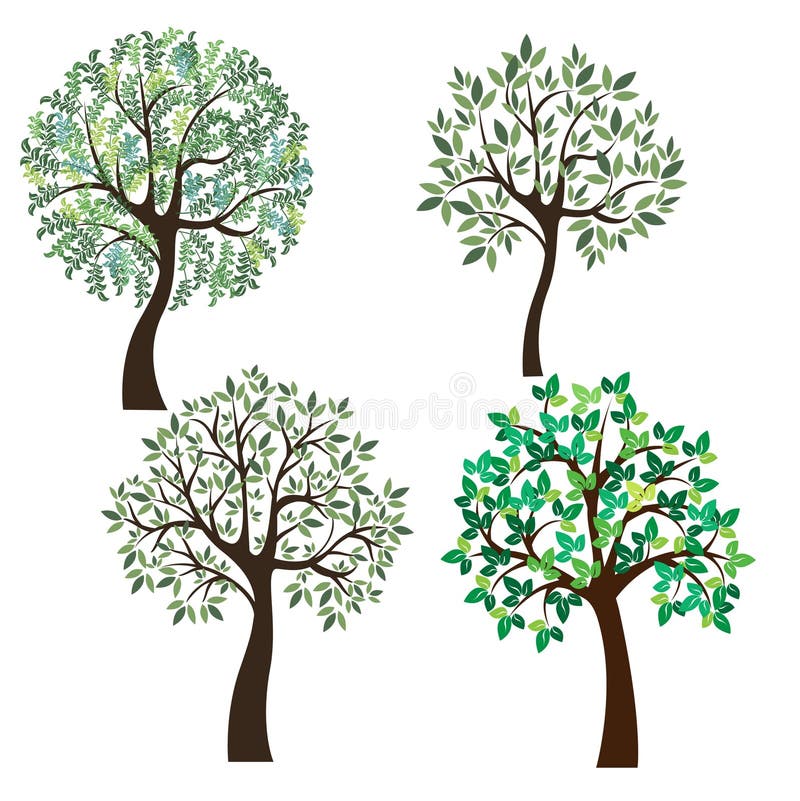 Vector tree illustration stock vector. Illustration of ornamental ...