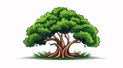Vector Tree Logo Cartoon Vector Illustration Stock Vector ...