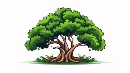 Vector Tree Logo Cartoon Vector Illustration Stock Vector ...